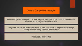 Five Force Analysis & Generic Strategy | PPT