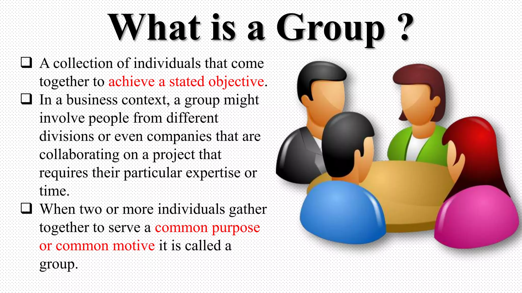 Groups, It’s Nature , It’s Types & Team Building | PPTX