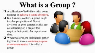 Groups, It’s Nature , It’s Types & Team Building | PPTX