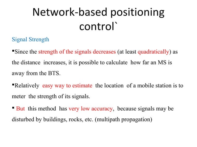 Mobile Positioning System | PPT