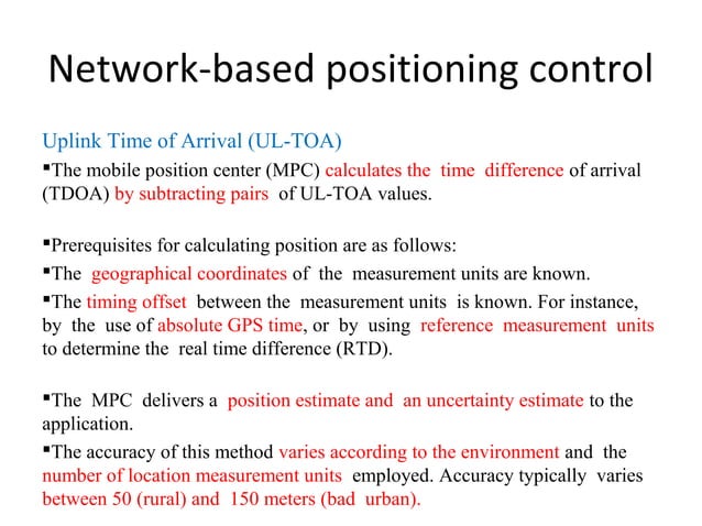 Mobile Positioning System | PPT | Computer Networking | Computing