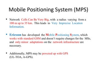 Mobile Positioning System | PPT | Computer Networking | Computing