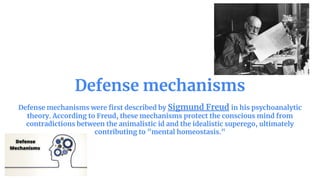 Defence mechanism in psycology.......... | PDF