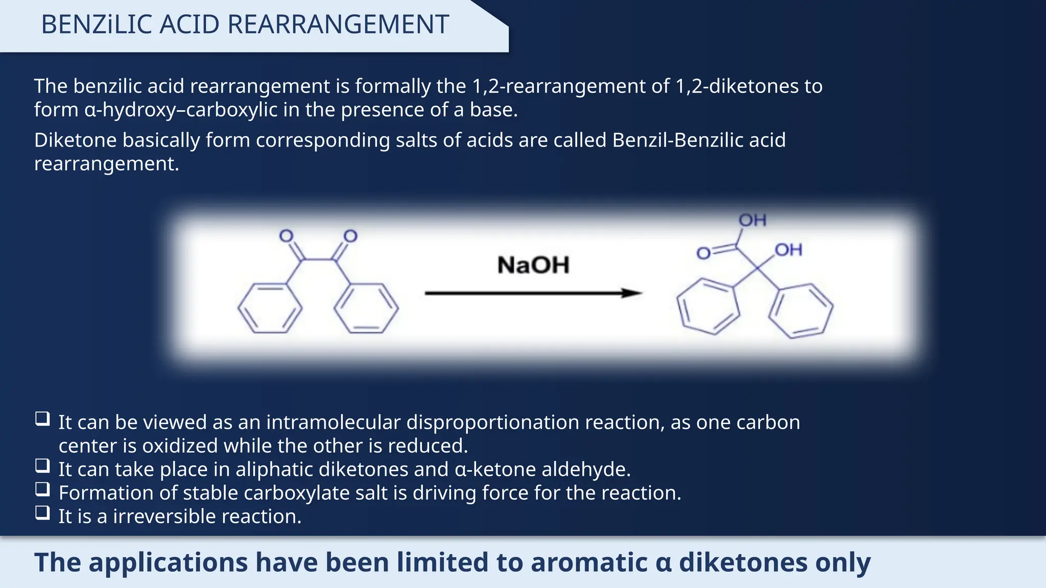 Presentation on benzilic acid rearrangement.pptx