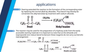 Presentation on benzilic acid rearrangement.pptx