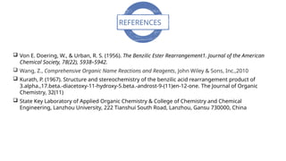 Presentation on benzilic acid rearrangement.pptx