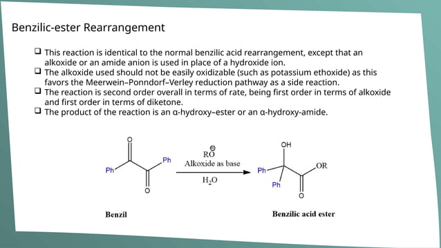 Presentation on benzilic acid rearrangement.pptx