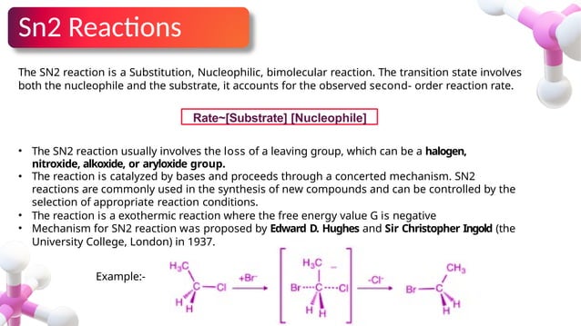 Sn1 & Sn2 Reactions and their reaction mechanisms.pptx