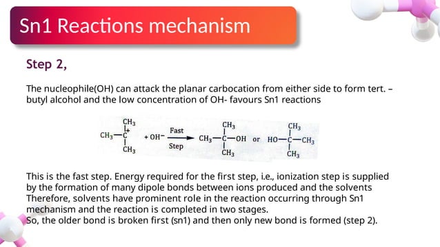 Sn1 & Sn2 Reactions and their reaction mechanisms.pptx