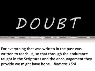 Christmas Doubts lead to Discovery | PPT