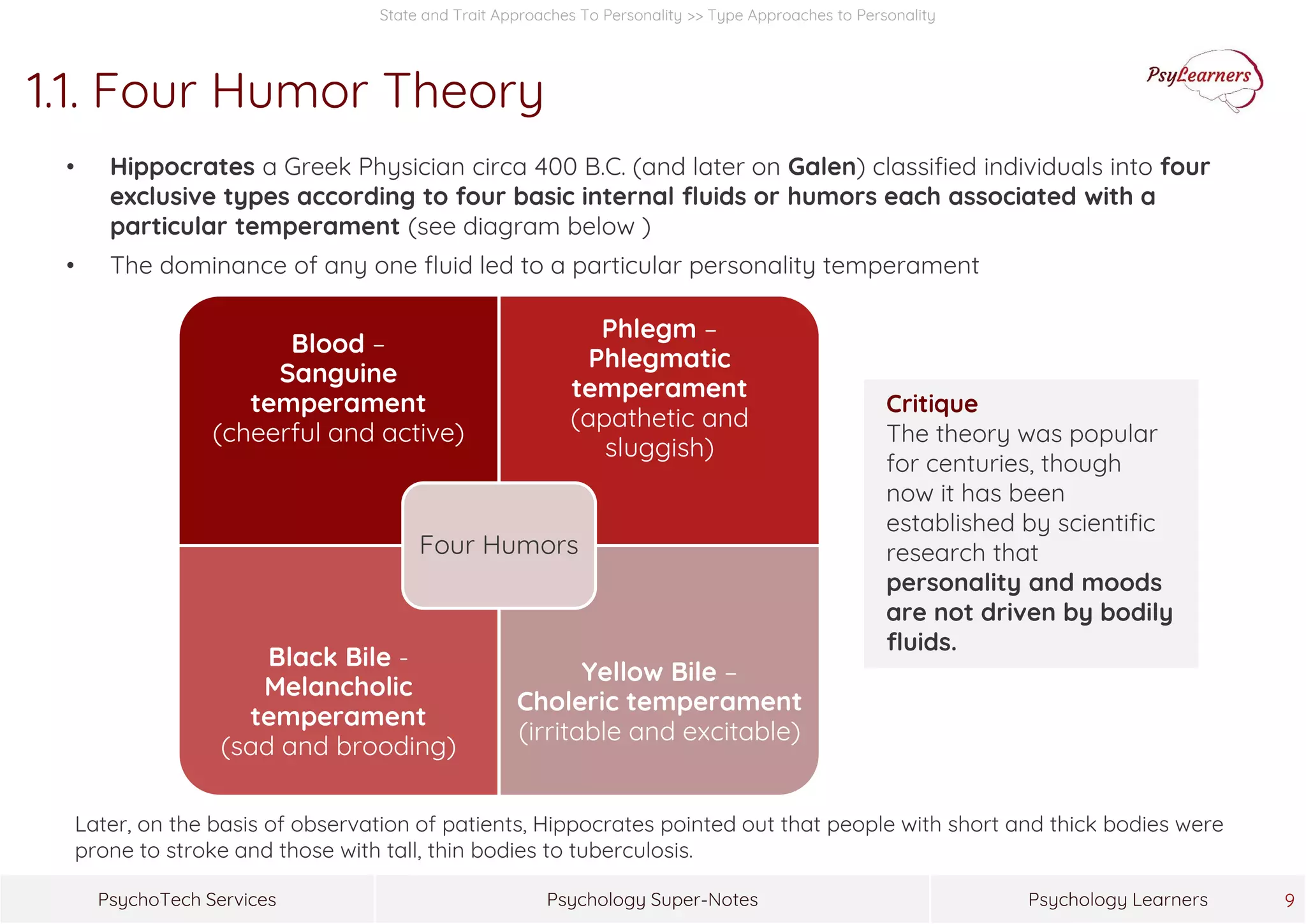 Theories of Personality: State and Trait Approaches to Personality | PDF