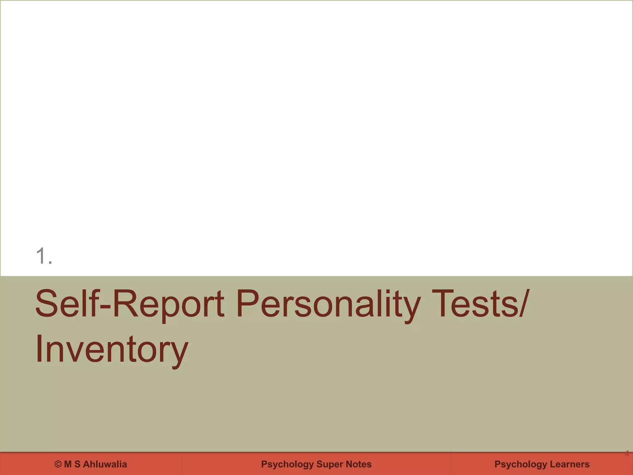 IGNOU Super-Notes: MPC3 Personality - Theories and Assessment_4 ...