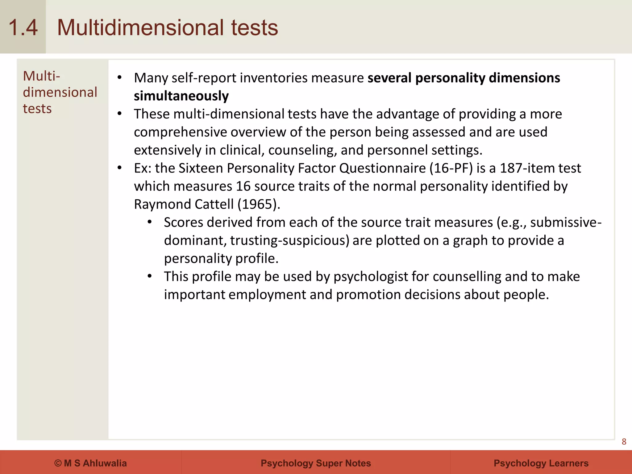 IGNOU Super-Notes: MPC3 Personality - Theories and Assessment_4 ...