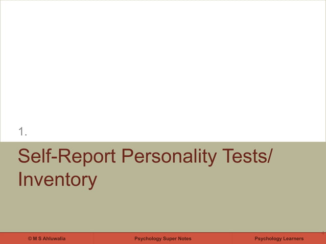 IGNOU Super-Notes: MPC3 Personality - Theories and Assessment_4 ...