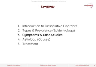 Anxiety Disorders >> Dissociative Disorders | PPT