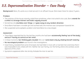 Anxiety Disorders >> Dissociative Disorders | PPT