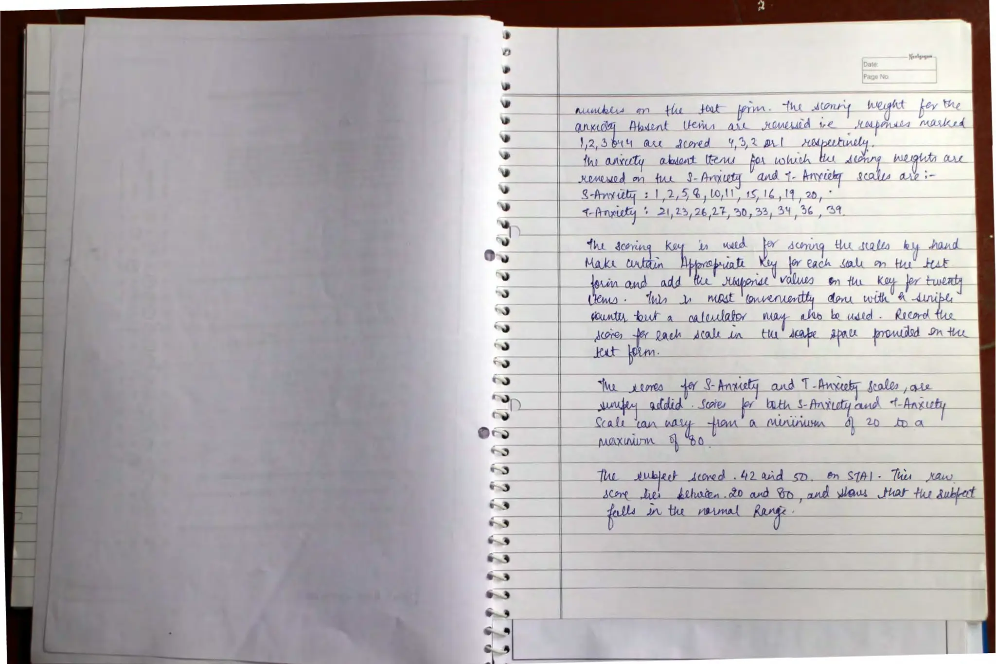 IGNOU Sample Practical File for MPCE014 Clinical Psychology GW | PDF