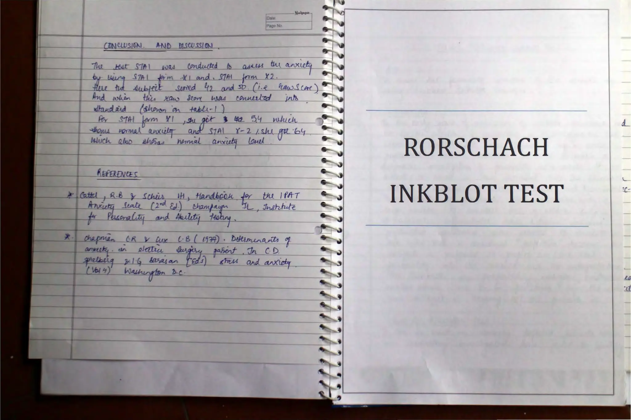 IGNOU Sample Practical File for MPCE014 Clinical Psychology GW | PDF