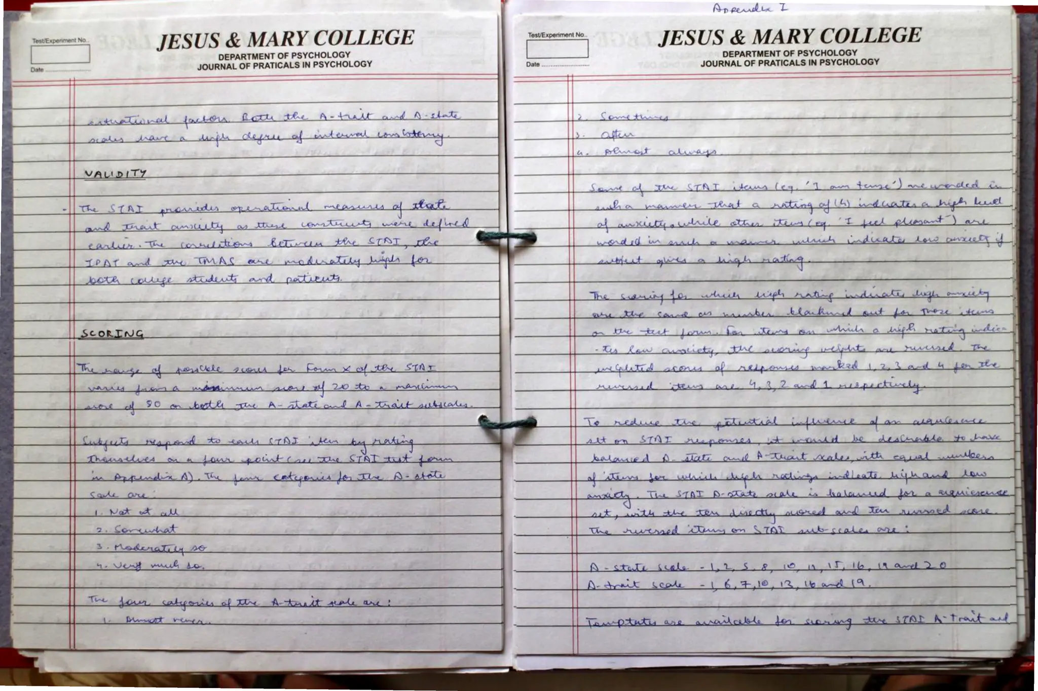 IGNOU Sample Practical File for MPCE014 Clinical Psychology MS | PDF