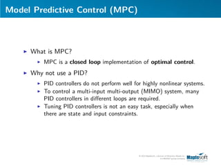 Real Time Code Generation for Nonlinear Model Predictive Control | PPT