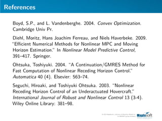 Real Time Code Generation for Nonlinear Model Predictive Control | PPT