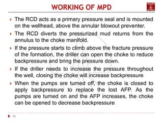 MANAGED PRESSURE DRILLING PRESENTATION | PPTX