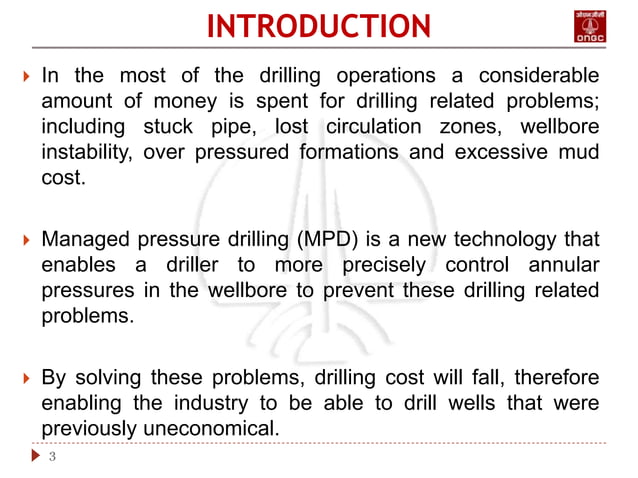 MANAGED PRESSURE DRILLING PRESENTATION | PPTX