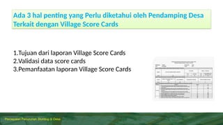 MPD 03 Pemanfaatan Village Score Cards.pptx | Free Download