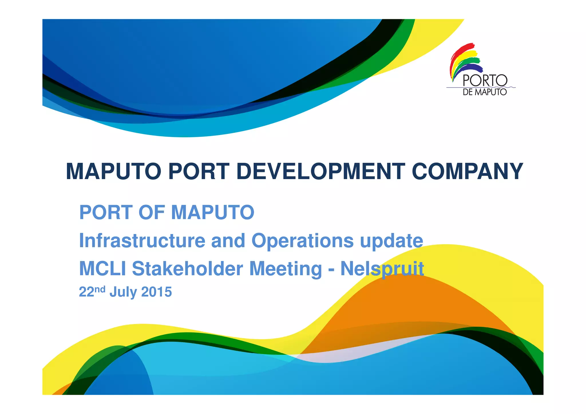 Port of Maputo Infrastructure and Operations update | PDF | Cruises ...
