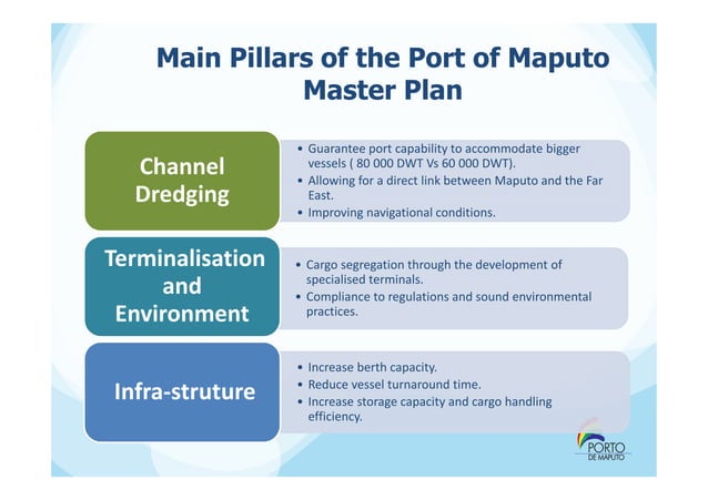 Port of Maputo Infrastructure and Operations update | PDF | Cruises ...