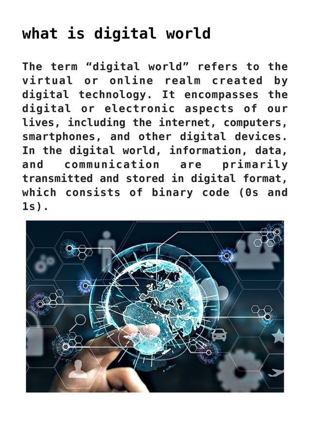 digital world | PDF | Internet | Computing