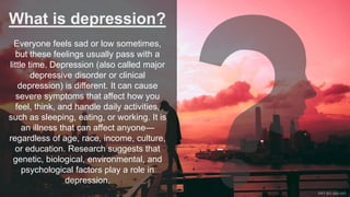 DEPRESSION AND ITS TYPES | PPTX