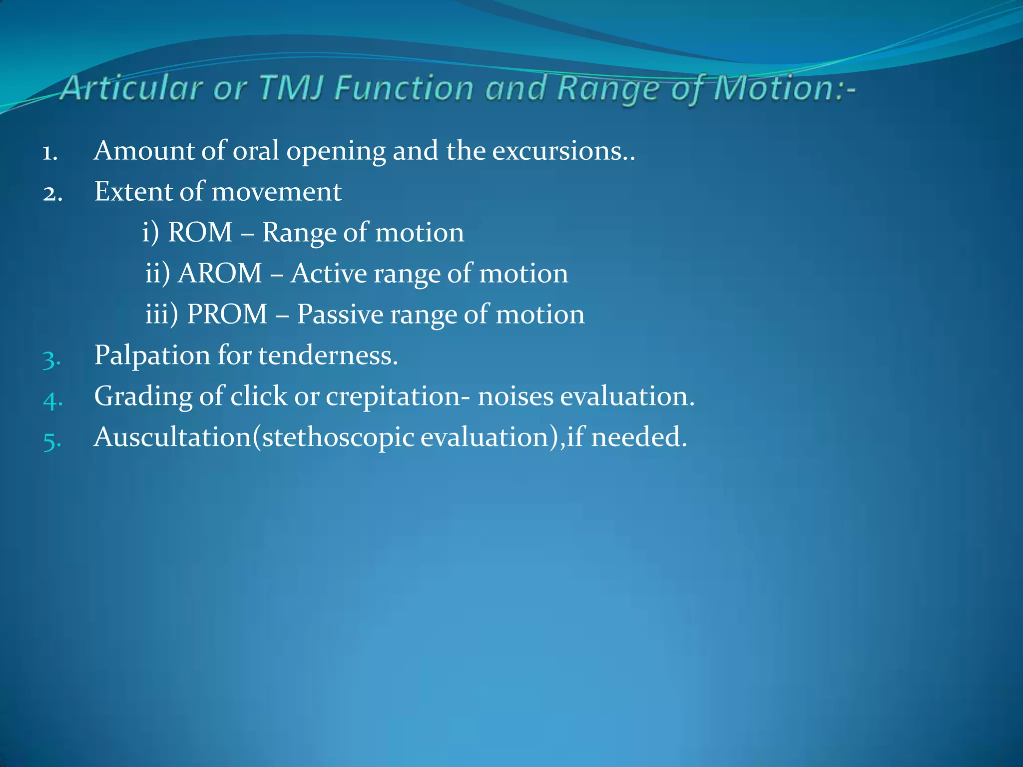 Myofacial pain dysfunction syndrome | PPTX