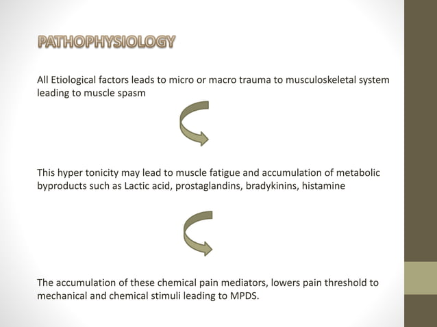 Mpds (Myofacial pain dysfunction syndrome) | PPTX | Physical Therapy ...