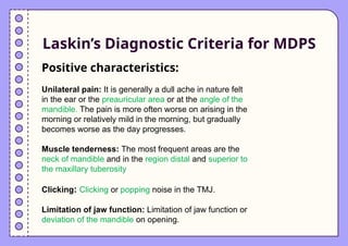 Myofascial Pain and Dysfunctional Syndrome | PPTX