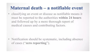 MPDSR.pptx Maternal and Perinatal Death Surveillance and Response | PPTX