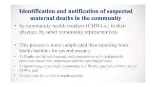 MPDSR.pptx Maternal and Perinatal Death Surveillance and Response | PPTX