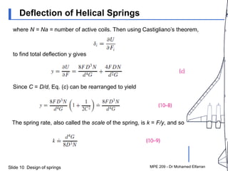 Mpe 209 lec 11 springs | PDF