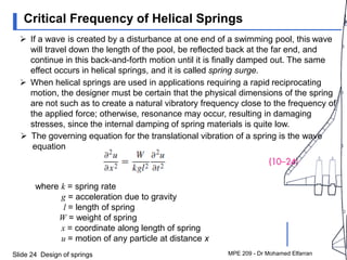 Mpe 209 lec 11 springs | PDF