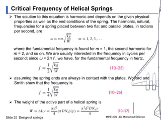 Mpe 209 lec 11 springs | PDF