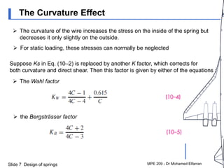 Mpe 209 lec 11 springs | PDF