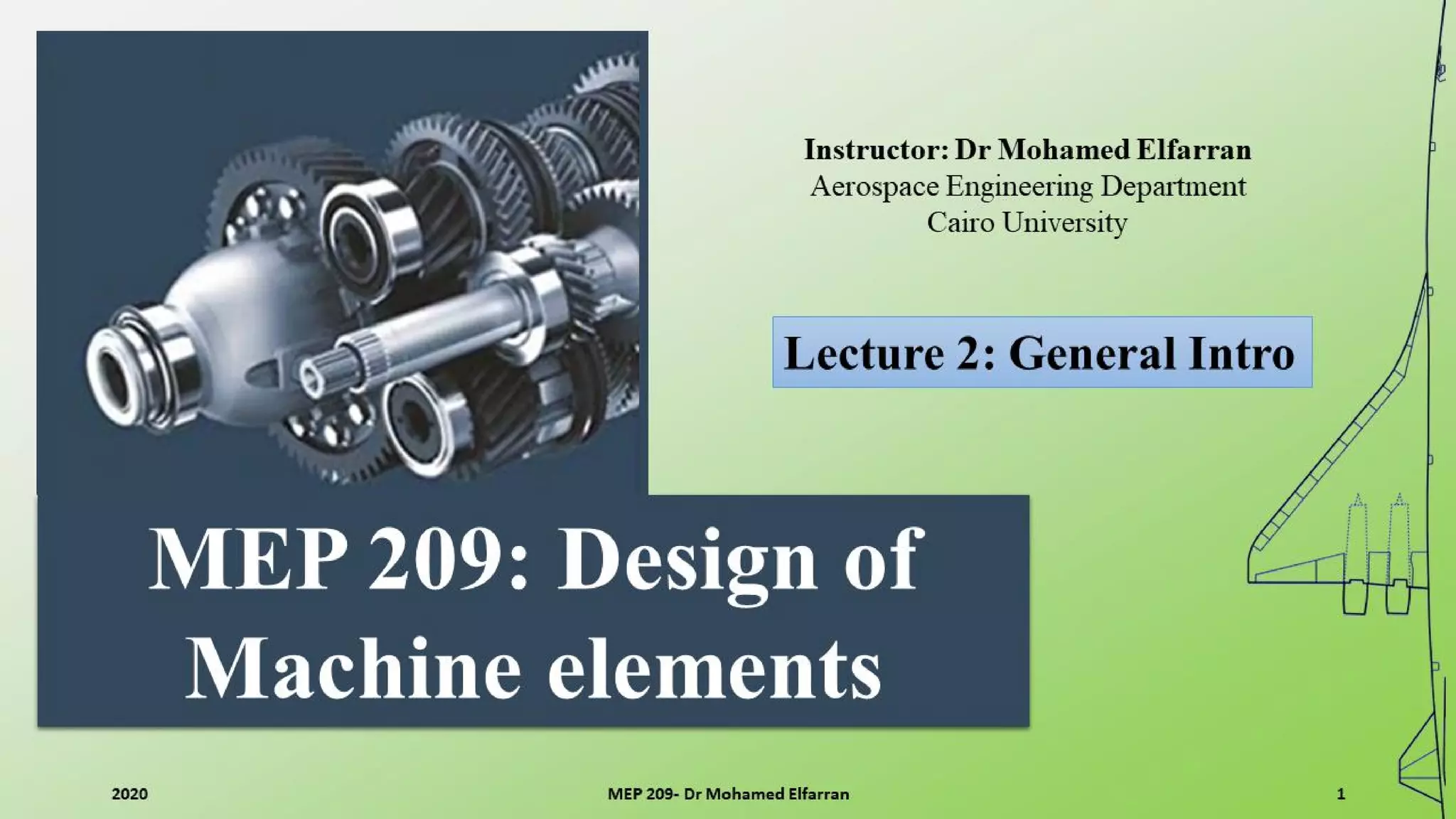 MEP 209: Design of Machine elements LEC 2 | PPT