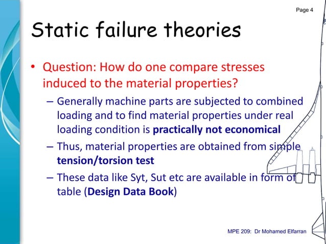 MEP 209: Design of Machine elements LEC 4 | PPT