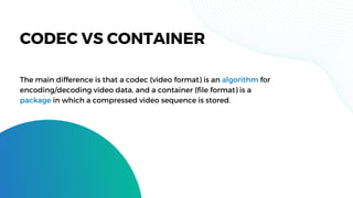 MPEG-4 VS AVC/H.264 VS MP4. What is the difference? | PDF