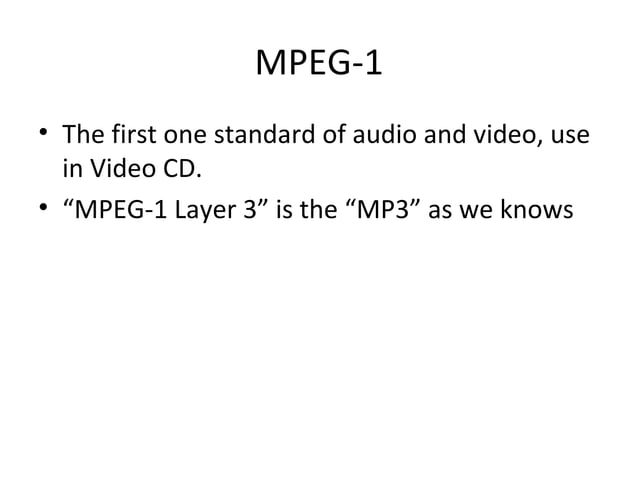 Mpeg Family | PPT