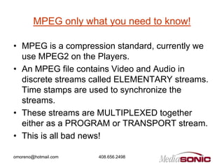 Mpeg For The Media Sonic Players | PDF