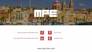 MPE DMC Malta - MICE Presentation 2017 | PPT