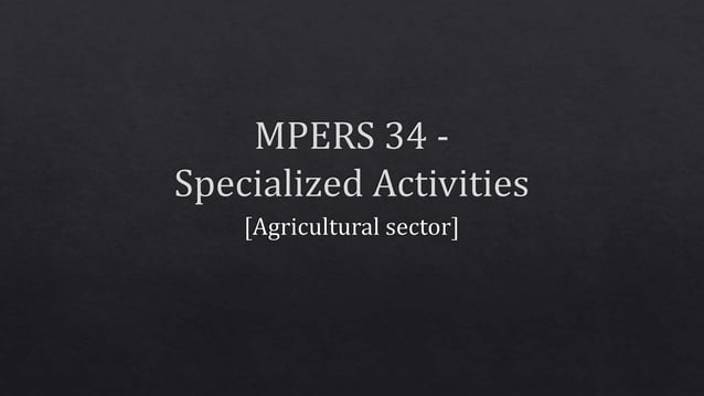 Mpers 34 agriculture | PPTX