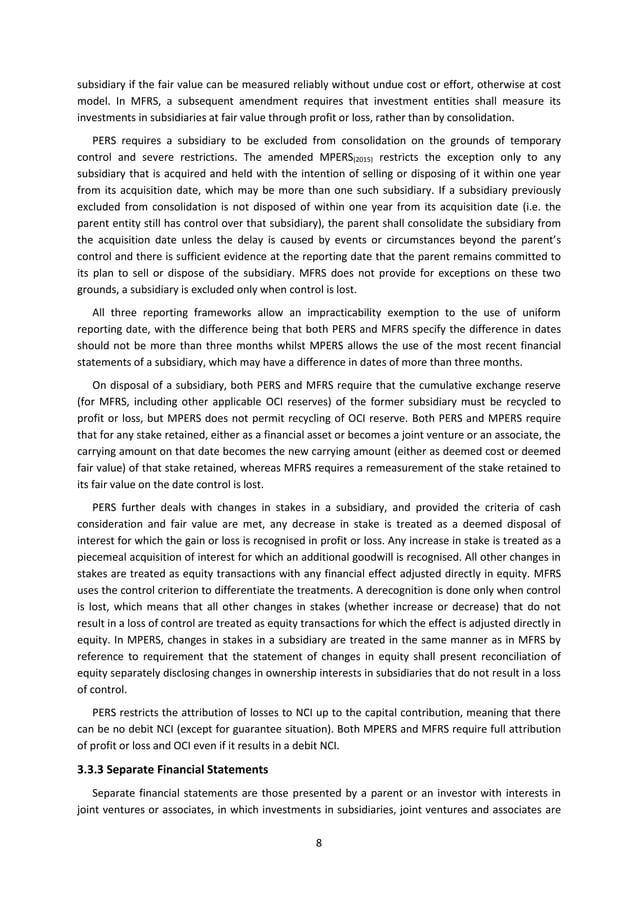 Mpers article a comparative analysis of pers mpers and mfrs frameworks ...