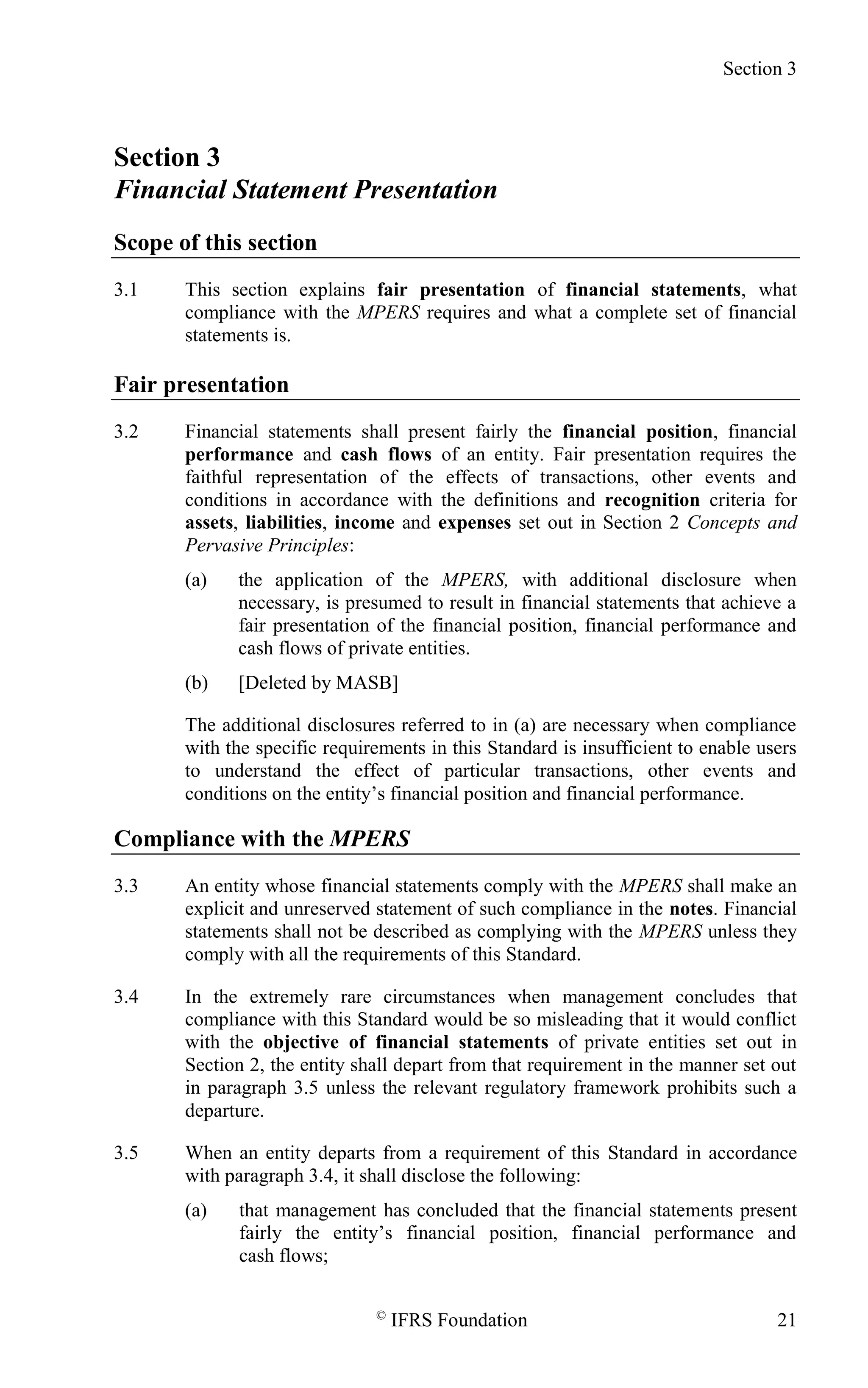 Malaysian Private Entities Reporting Standard (MPERS) | PDF